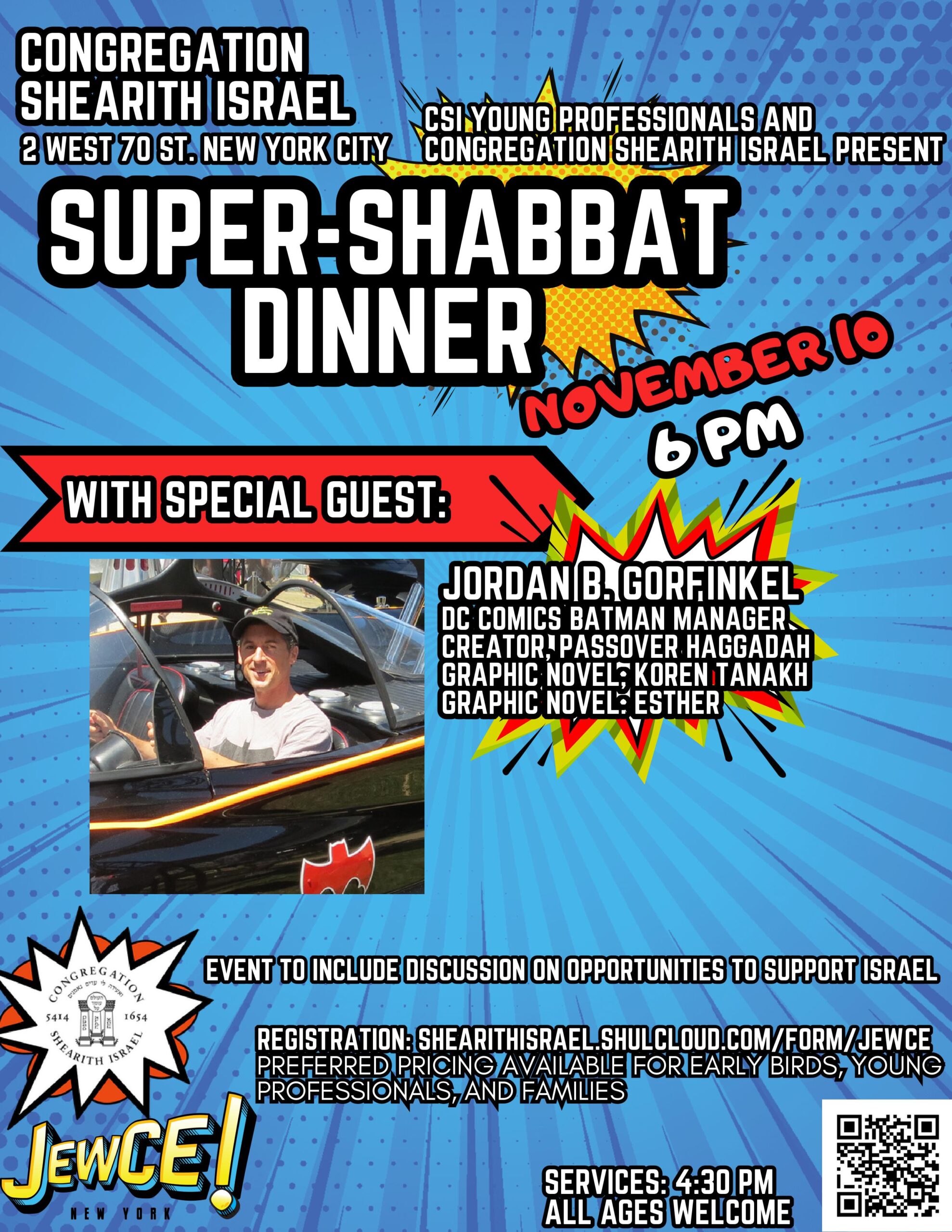 Super-Shabbat Dinner with Graphic Novelist Jordan Gorfinkel ...