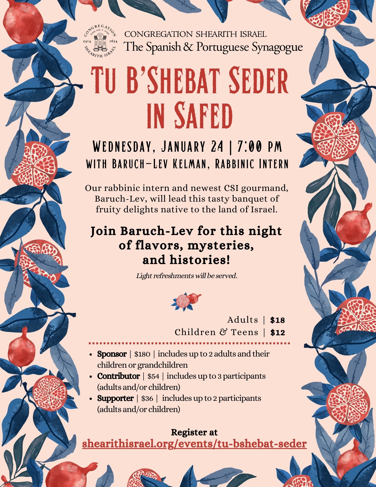 Tu B’Shebat Seder in Safed | Congregation Shearith Israel - Manhattan ...