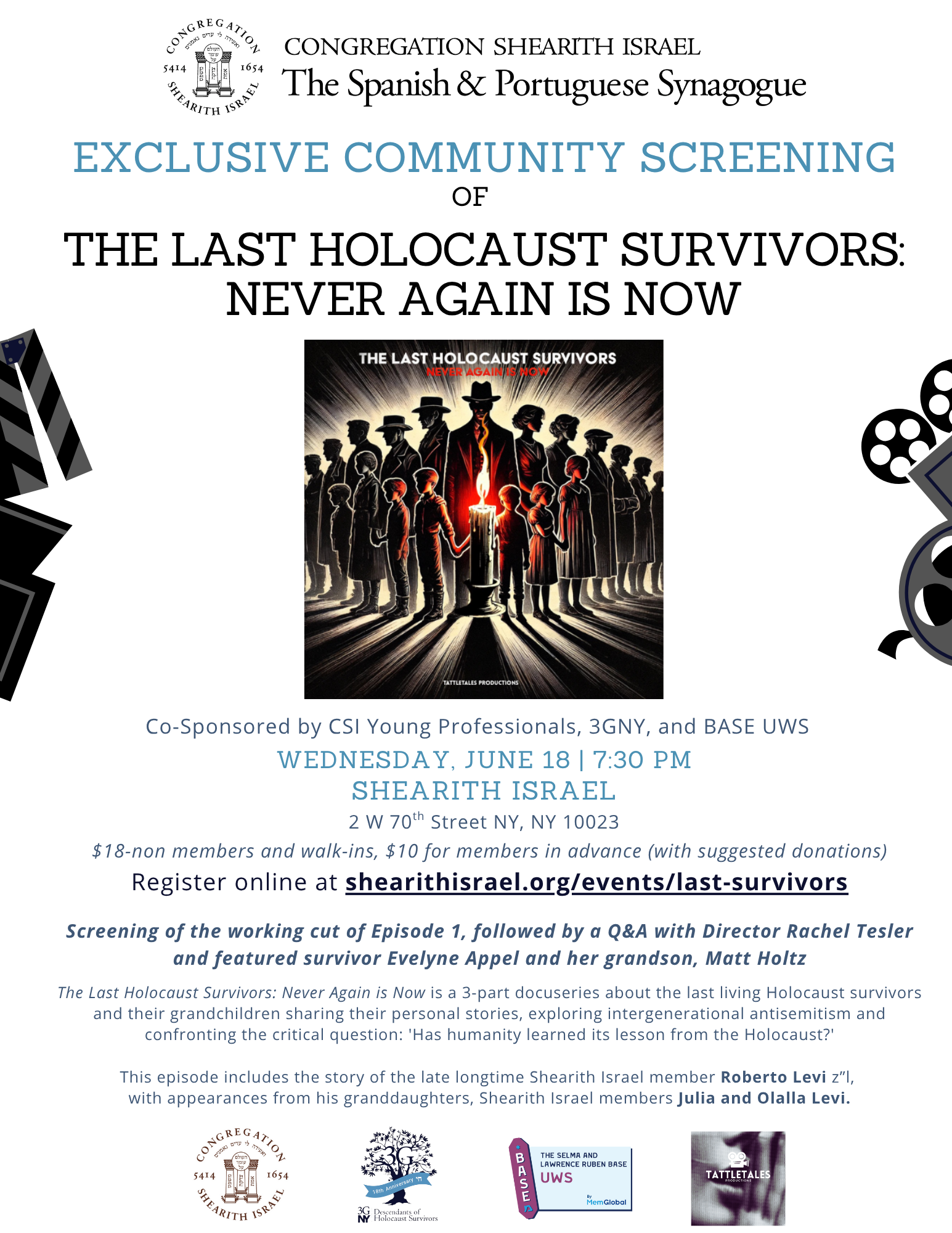 SCREENING: The Last Holocaust Survivors: Never Again Is Now ...